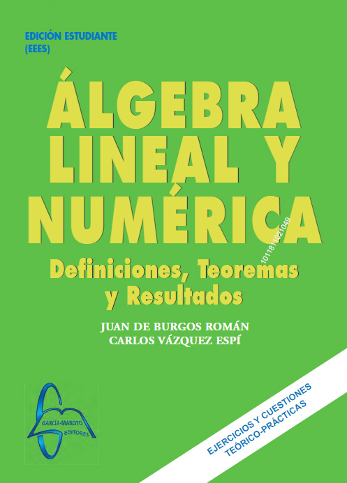 Ingebook - ÁLGEBRA LINEAL Y NUMÉRICA - Definiciones, Teoremas y Resultados